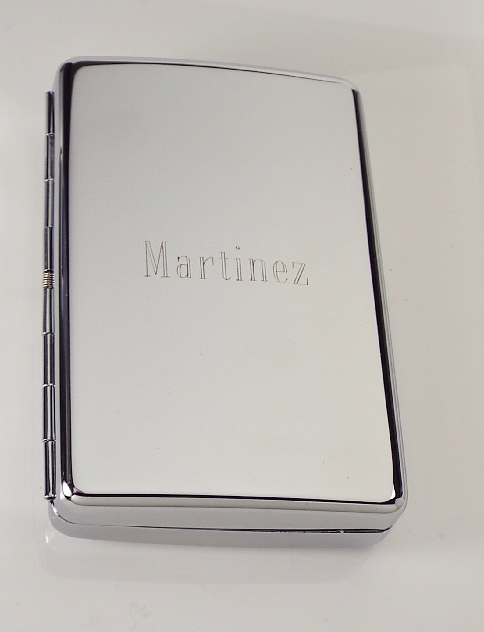 Custom Engraved Personalized Cigarette Case High Polish Double Sided ...