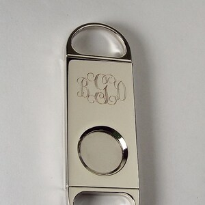 Cigar Cutter Custom Engraved Personalized Silver Plated Cigar Cutter ...