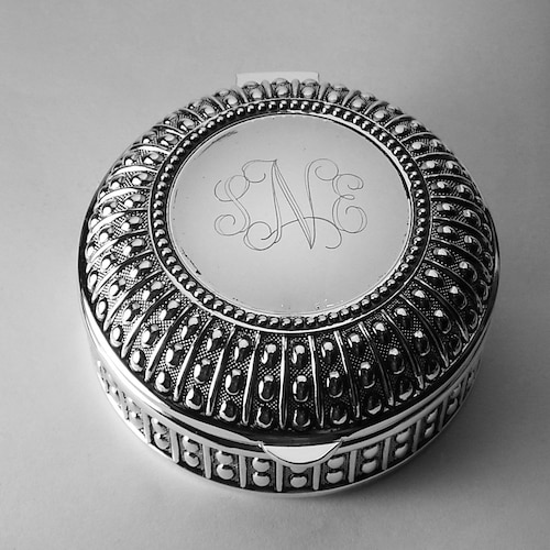 Custom Engraved Personalized Jewelry Box Silver Plated - Etsy