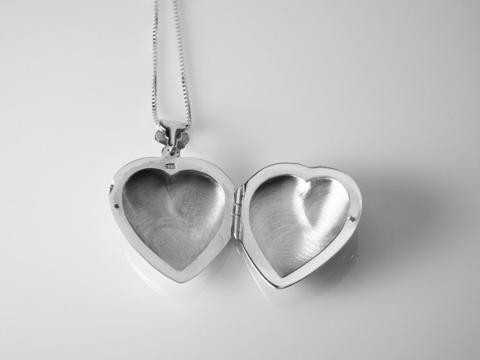 Custom Engraved Locket Personalized Sterling Silver Large Rounded Heart ...