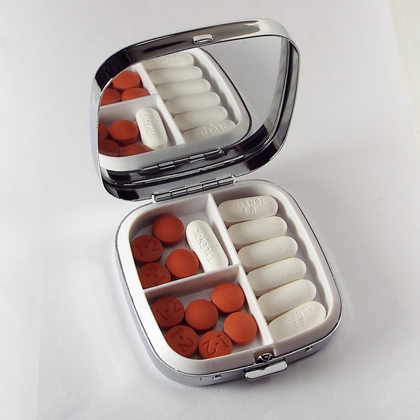 Engraved Pill Box Custom Engraved Personalized Linear Design | Etsy