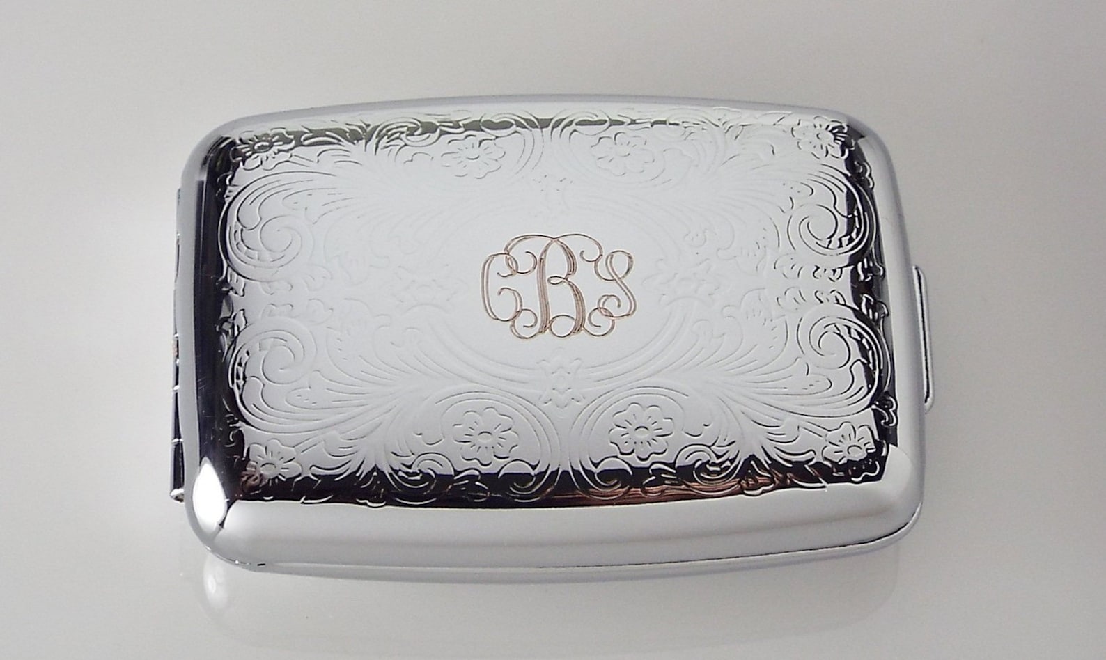 Custom Engraved Pill Box Personalized Scroll Design Silver Two - Etsy