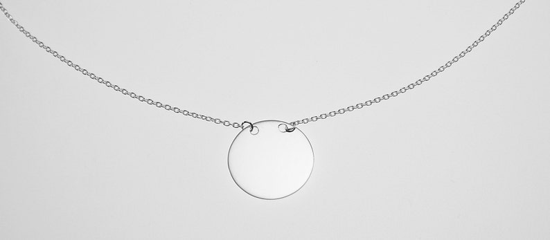 Monogram Necklace Sterling Silver Custom Engraved Personalized | Etsy