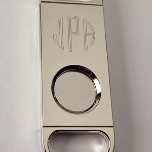 Cigar Cutter Custom Engraved Personalized Silver Plated Cigar Cutter ...