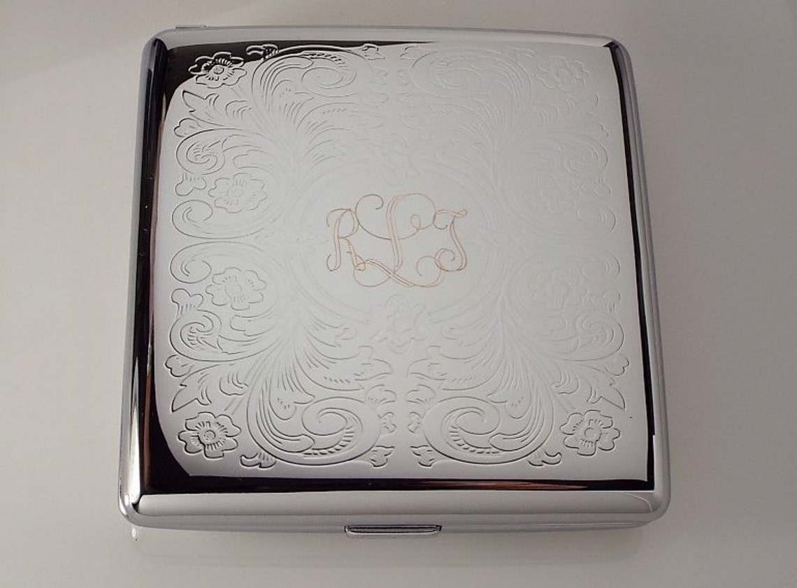 Cigarette Case Custom Engraved Personalized Double Sided King - Etsy