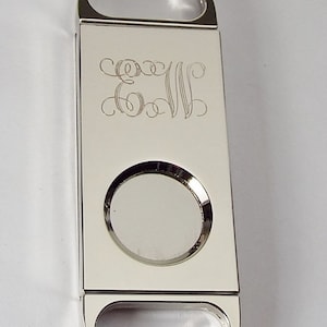 Cigar Cutter Custom Engraved Personalized Silver Plated Cigar Cutter ...
