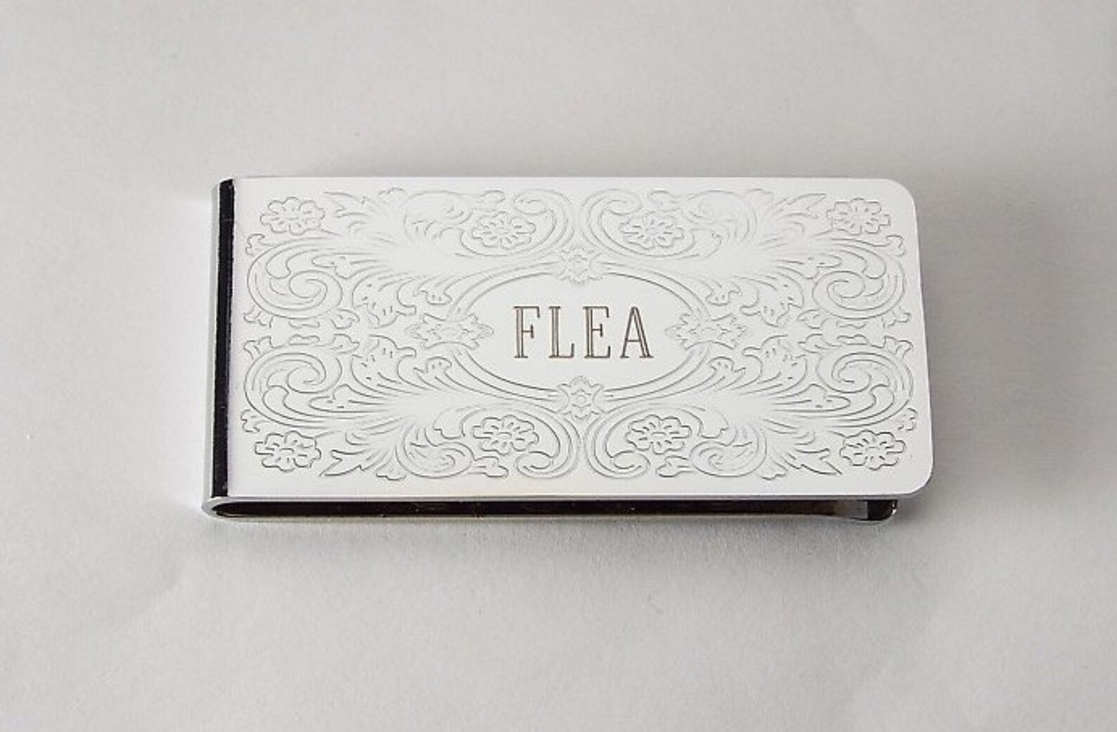 Engraved Money Clip Custom Engraved Personalized Money Clip With Scroll ...