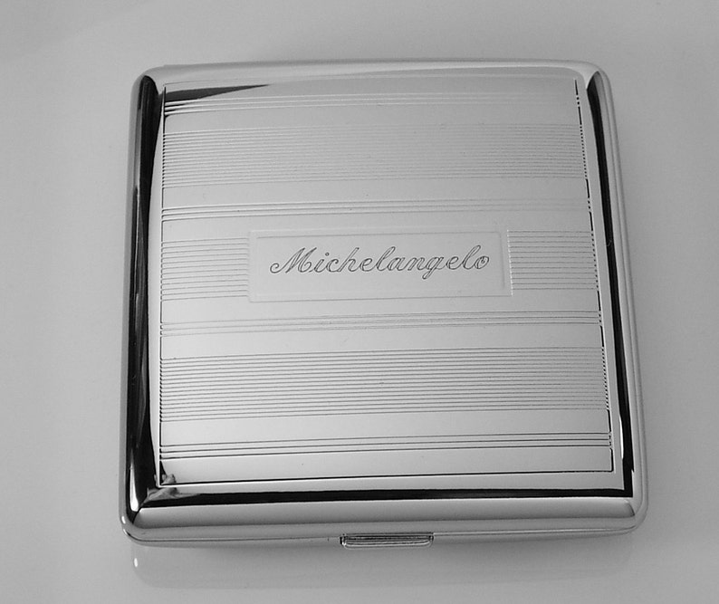 Custom Engraved Personalized Cigarette Case Double Sided - Etsy