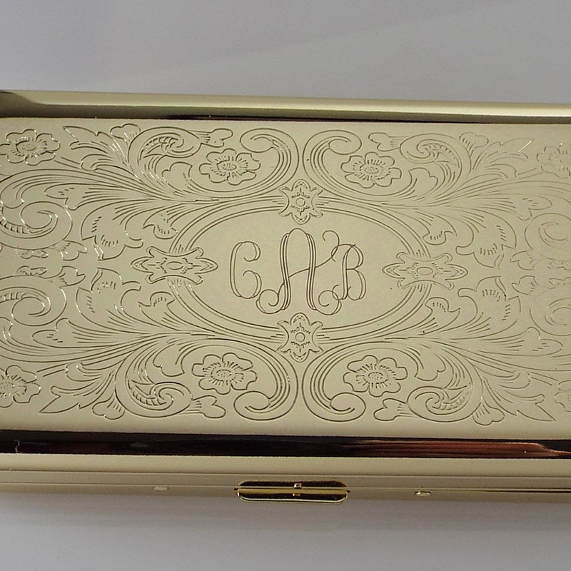 Gold Cigarette Case - Etsy