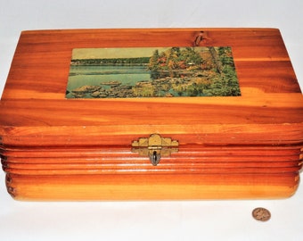 Hinged wood box | Etsy