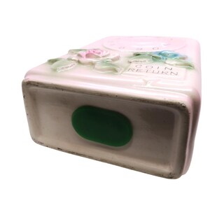 Vintage Hand Painted Pink Pay Phone, Ceramic Coin Bank - Etsy