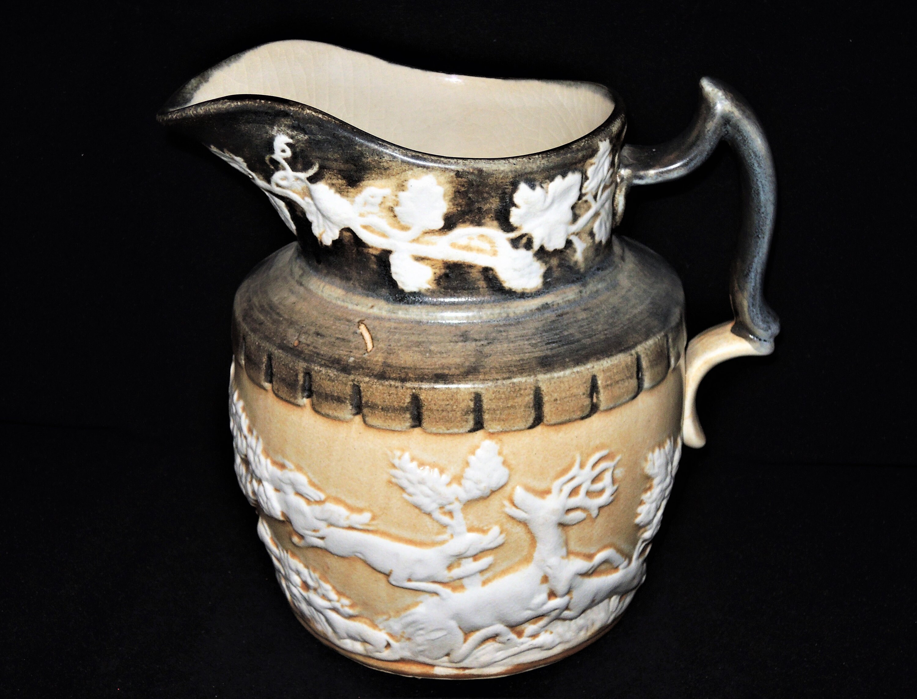 Vintage Stoneware Bourne Denby Derby Pitcher with Hunting | Etsy