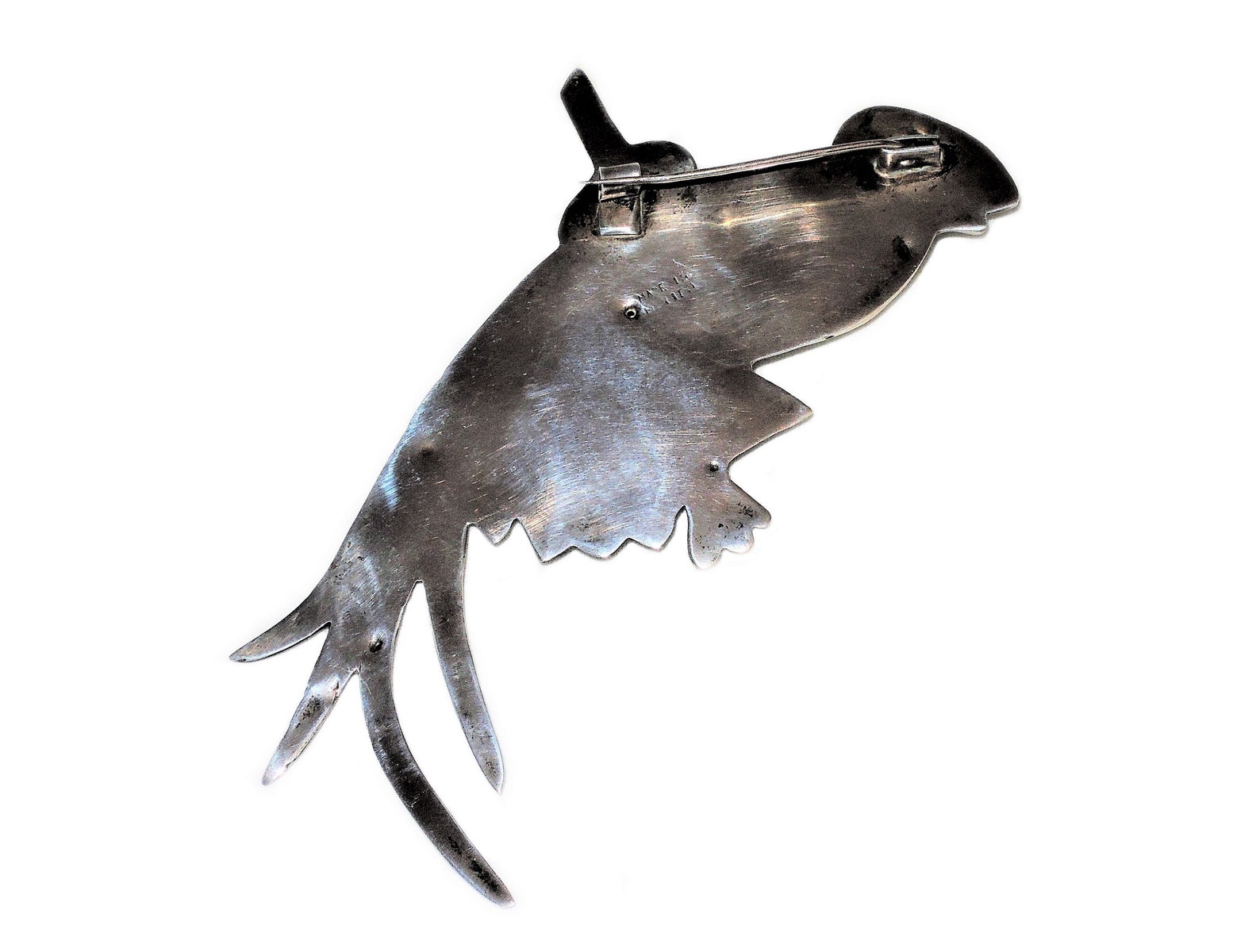 Vintage Large Quetzal Bird Silver Brooch With Malachite Beads - Etsy