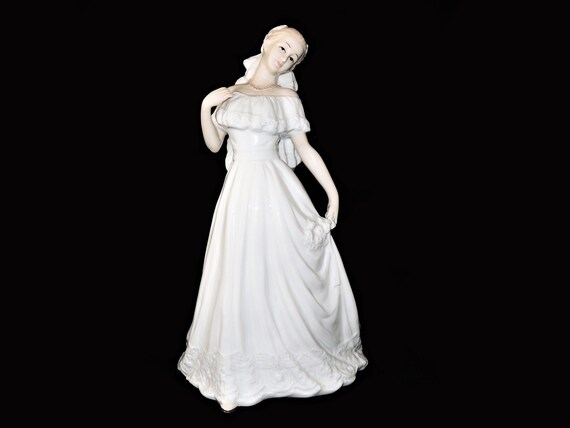 Vintage Porcelain Heartline Victorian Bride Figurine | Etsy