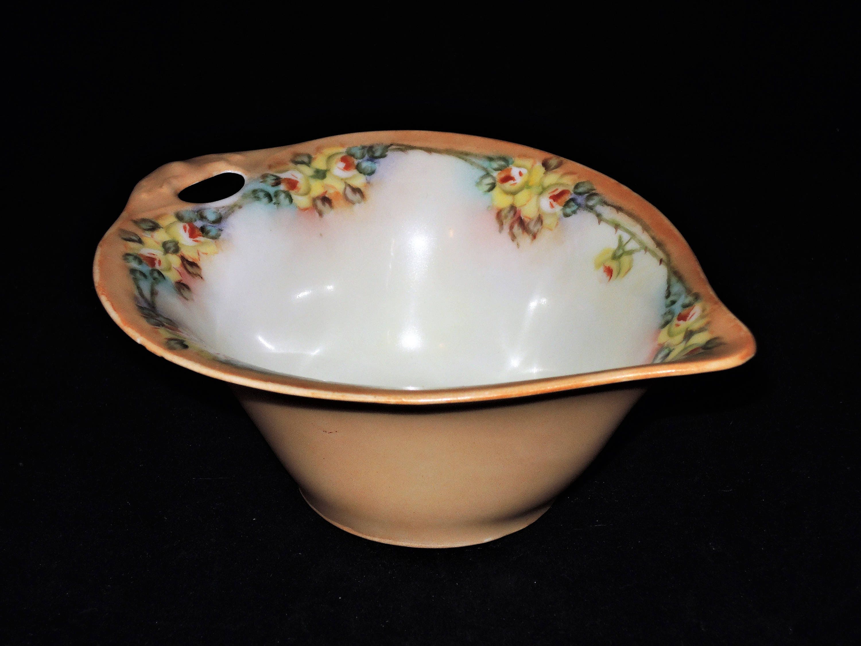 Weimar Germany Porcelain Leaf Shaped Bowl - Etsy