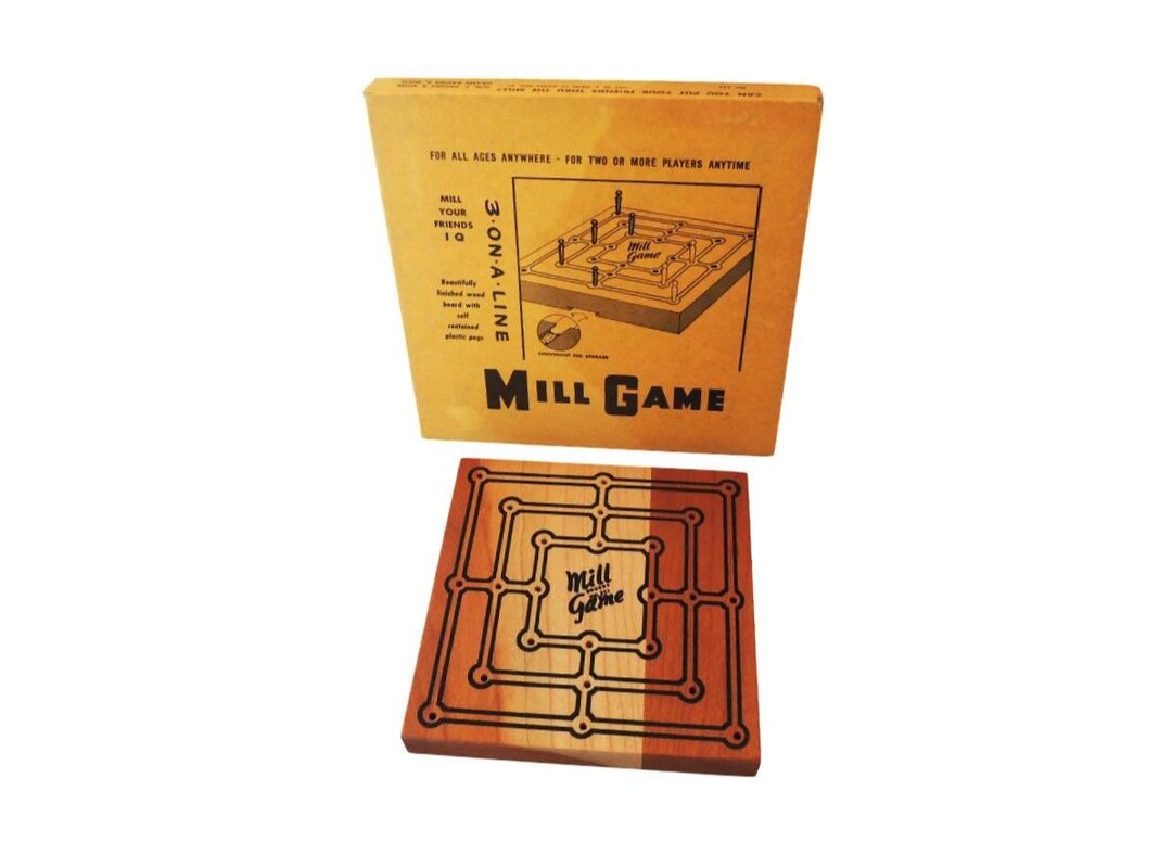 Vintage Mill Game by Dreucke, With Finished Wood Game Board - Etsy