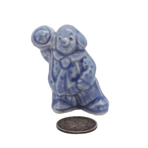 Vintage Wade Pottery, Blue Circus Clown With Pie, Red Rose Tea Premium ...