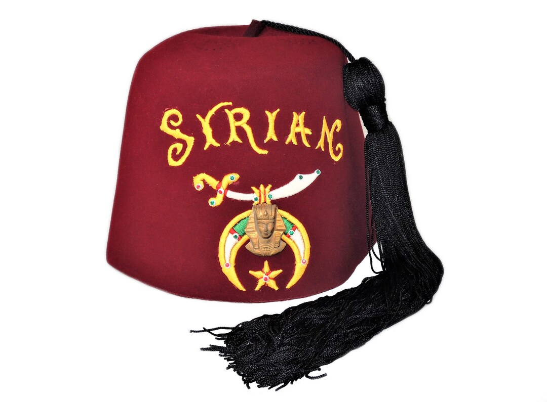 Vintage Syrian Wool Fez, Size 7 1/2 - Etsy