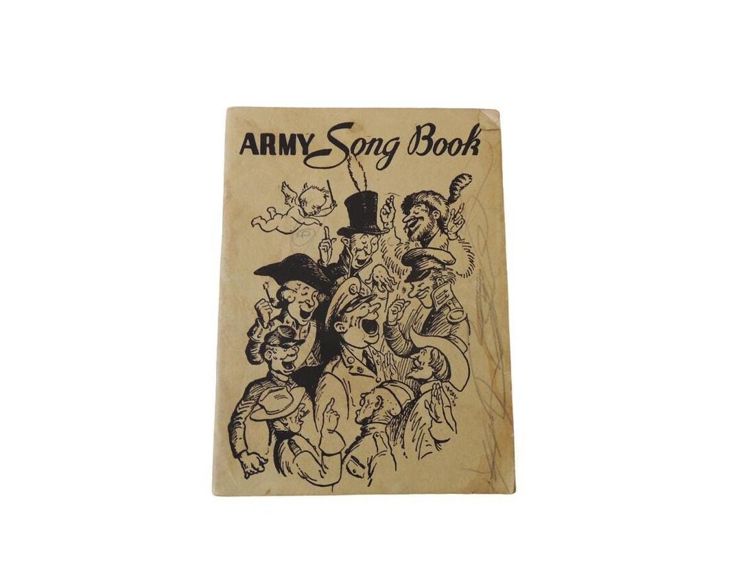 Vintage 1941 Army Songbook Paper Back, Printed by the United States War ...