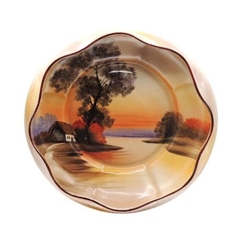 Noritake Lake Scene Bowl - Etsy