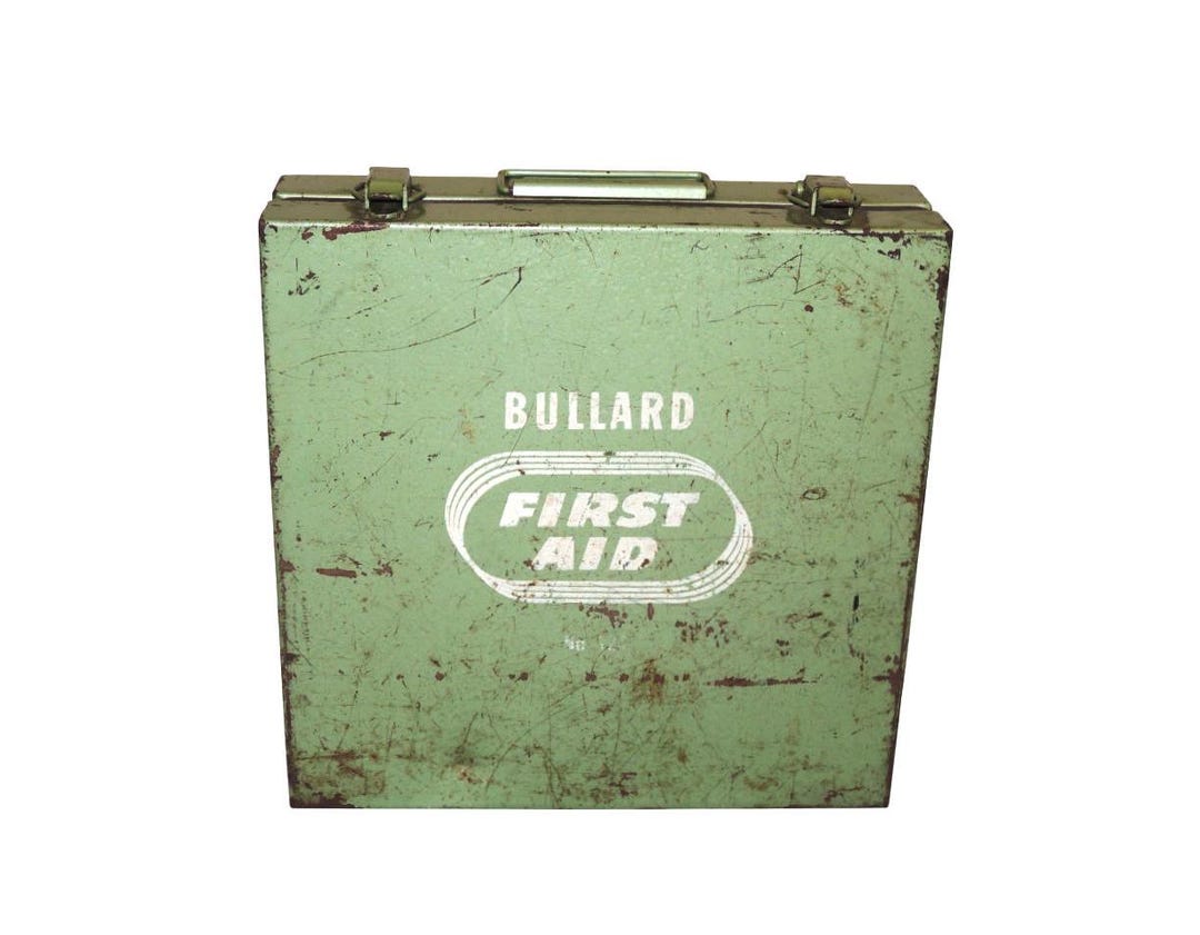 Vintage Bullard Co, Metal Wall Hanging, Industrial First Aid Kit - Etsy