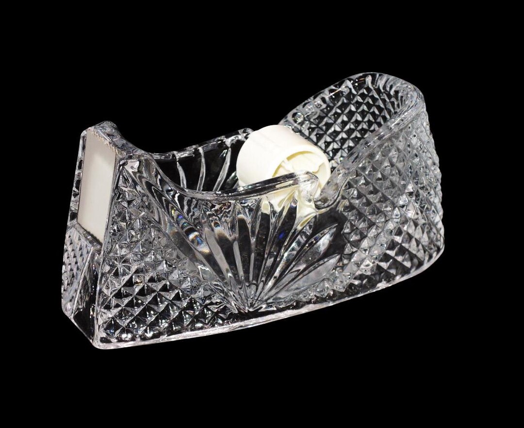 Vintage Godinger Legends, 24% Lead Crystal Tape Dispenser - Etsy