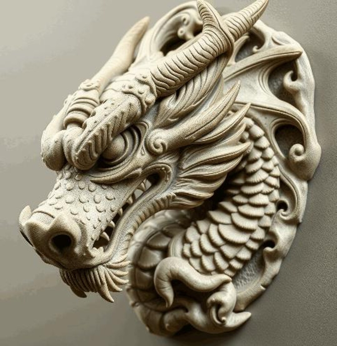 Digital Download – Dragon Relief STL for CNC - Etsy