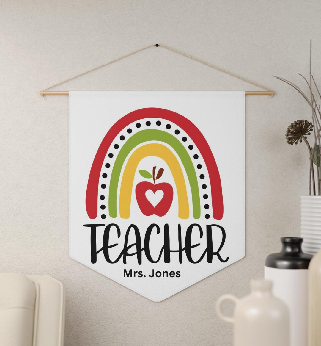 Teacher Appreciation Custom Banner, Botanical Teacher Vibes, Classroom ...