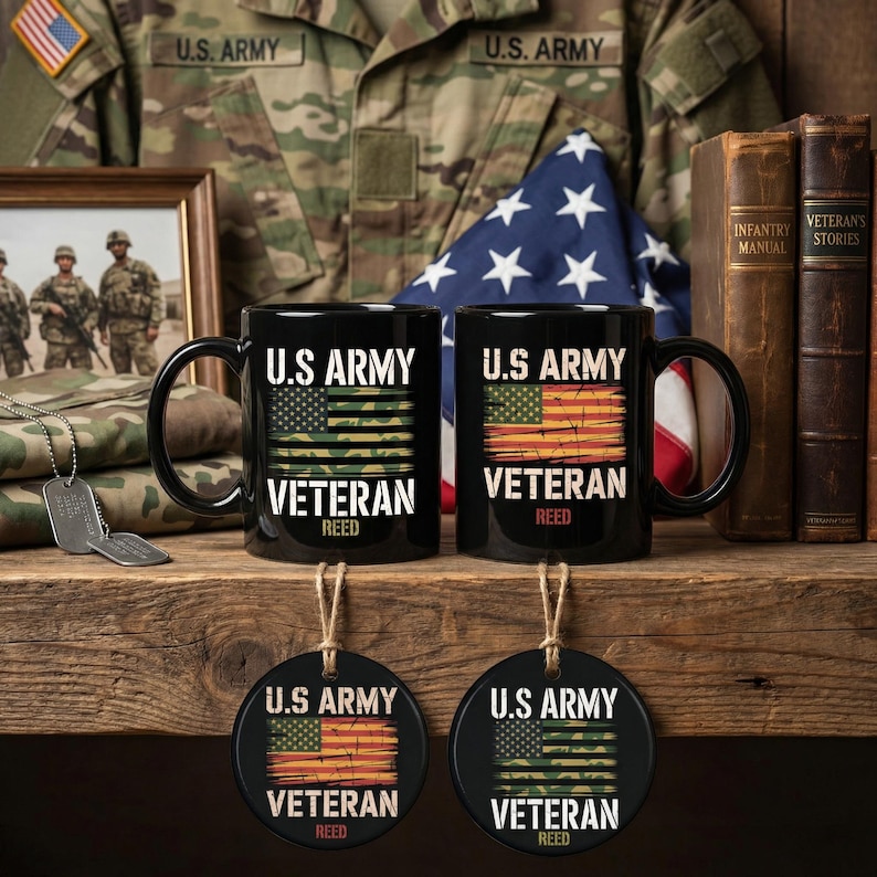 Personalized U.S. Army Veteran Coffee Mug: Military Gift - Etsy