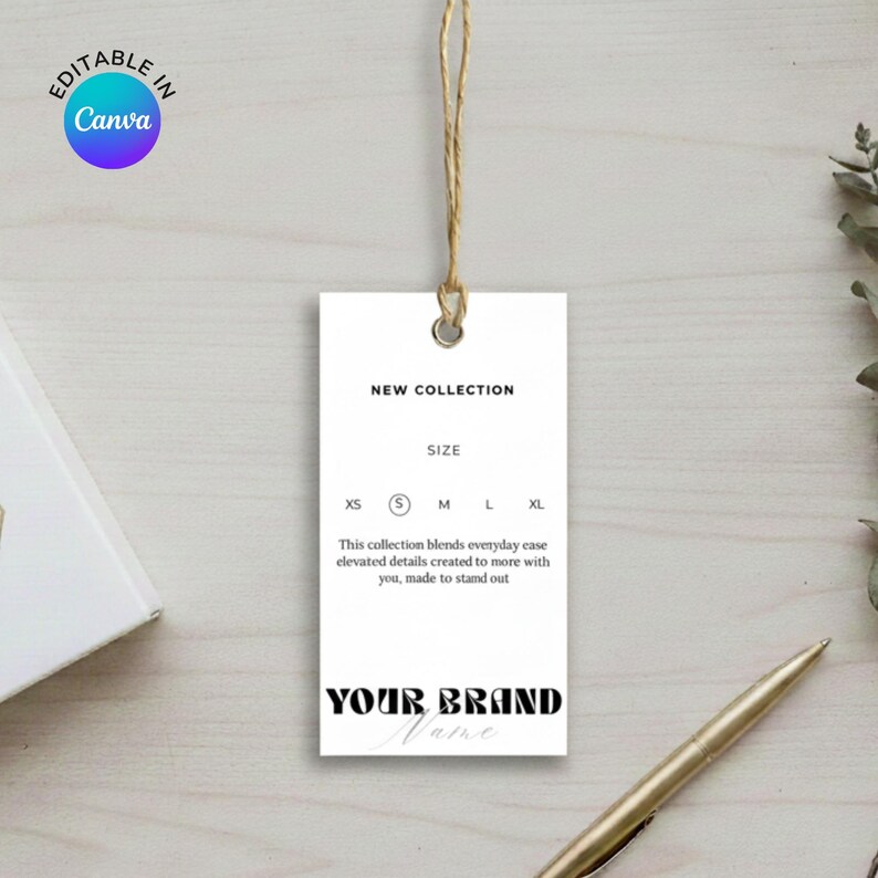 Hang Tag Template for Boutique Packaging - Etsy