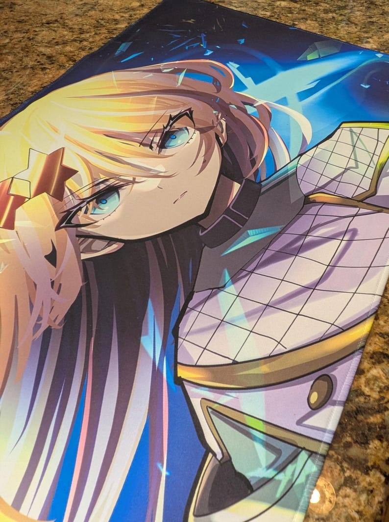 Warrior Princess Mouse Pad: Waifu Desk Mat 24x14 - Etsy