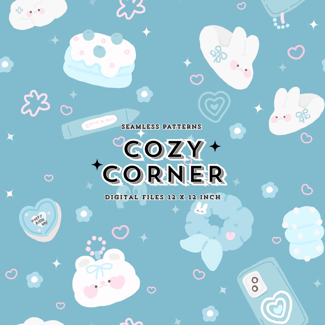Cozy Tech Seamless Pattern | Cute Phone Case Digital Paper | Planner ...