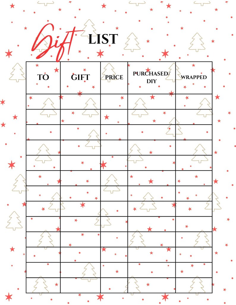 Holiday Planner Template - Etsy