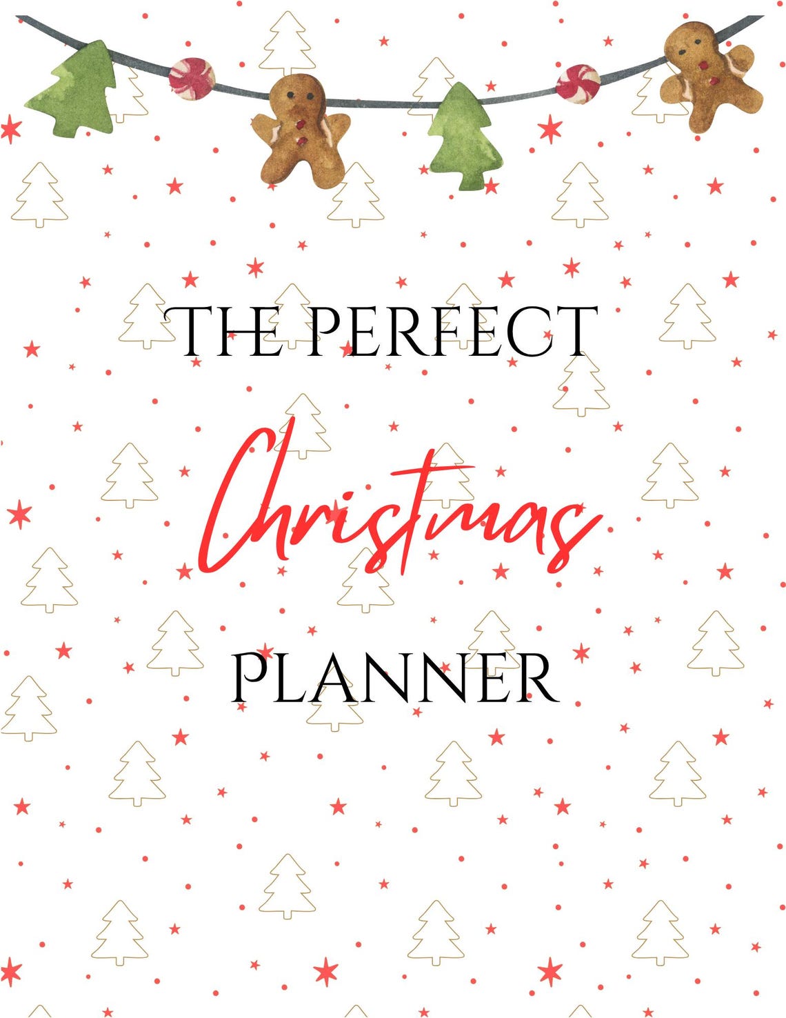 Holiday Planner Template - Etsy