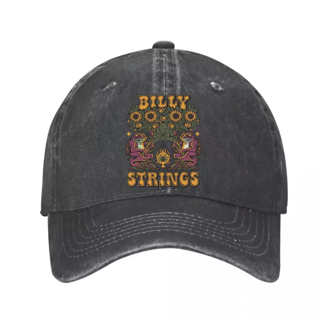 Billy Strings Denim Cap - 100% Cotton Denim Cap Hat, Women Men Baseball ...