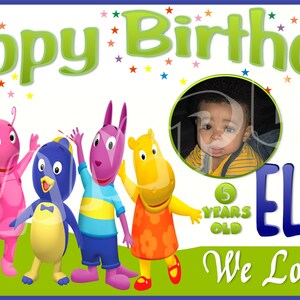 Backyardigans Happy Birthday Banner Birthday Banner Custom - Etsy