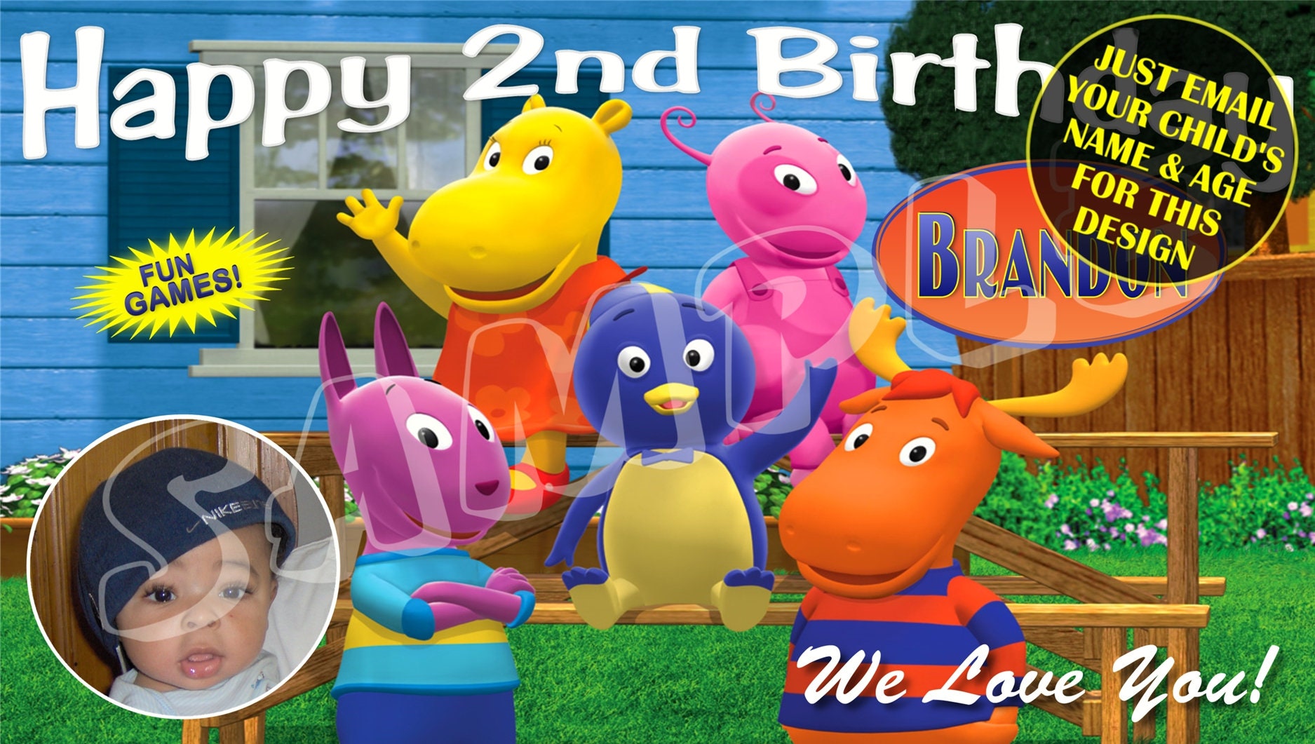 Backyardigans Banner de feliz cumpleaños Banner de - Etsy México