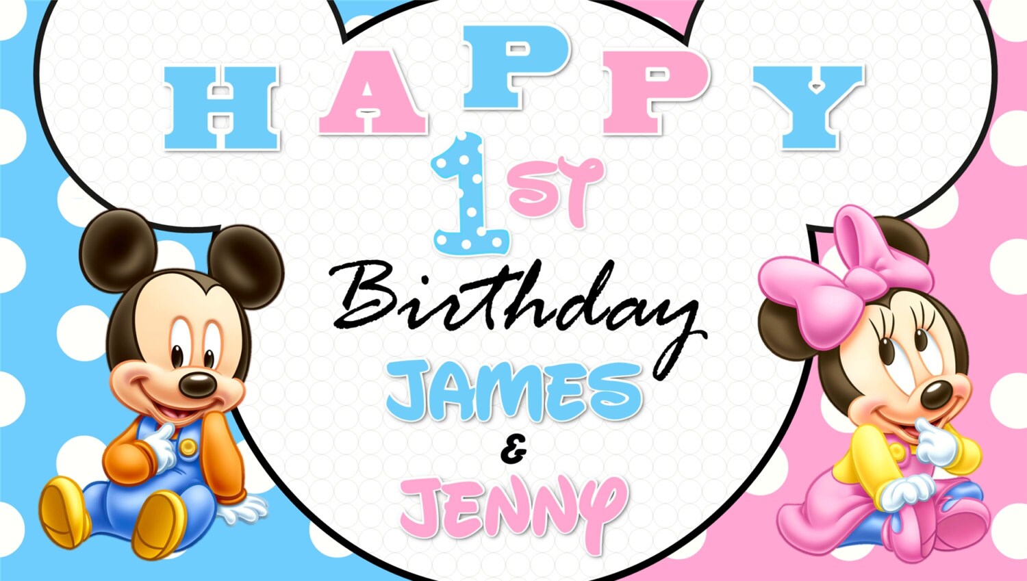 Mickey Banner Clip Art