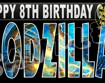 Godzilla Happy Birthday - Etsy