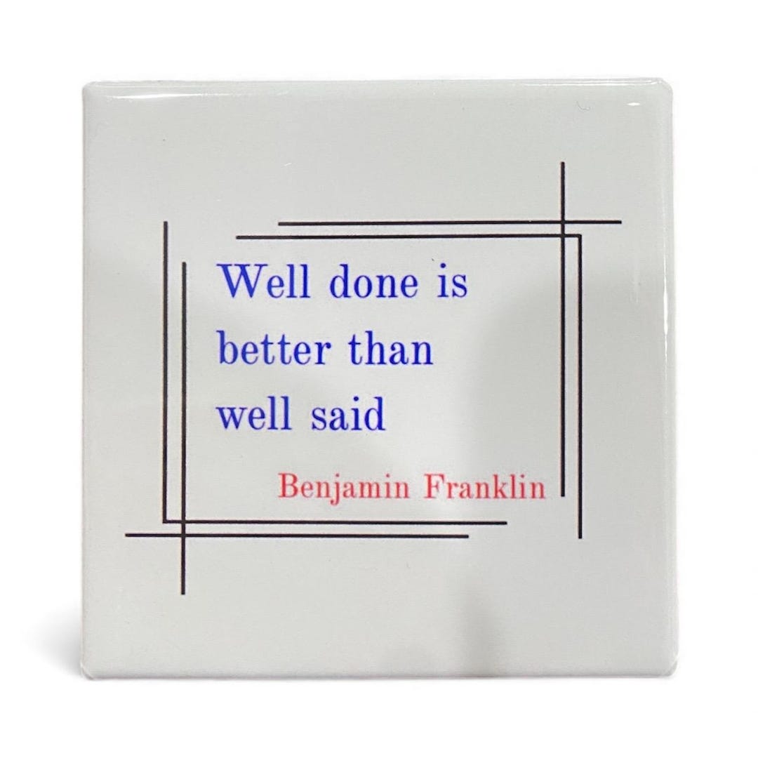 Well Done Square 2.5” X 2.5” Magnet - Etsy