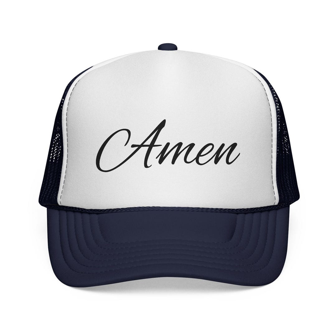 Amen Embroidered Trucker Hat – Christian Baseball Cap - Etsy