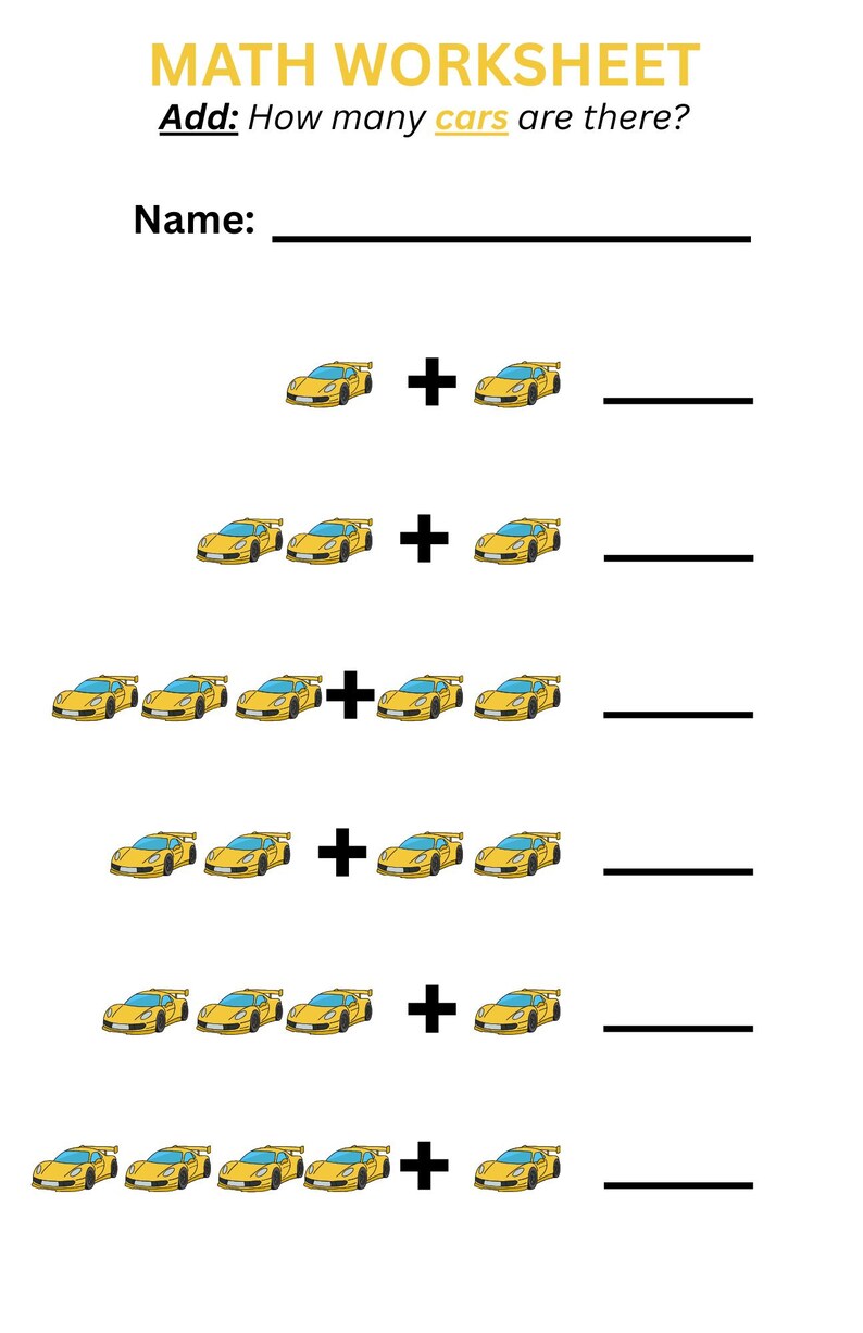 Early Learning for Young Kids | Fun Math Problems With Cars | Ages 4 to ...