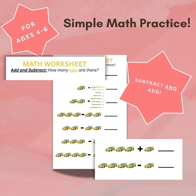 Early Learning for Young Kids | Fun Math Problems With Cars | Ages 4 to ...