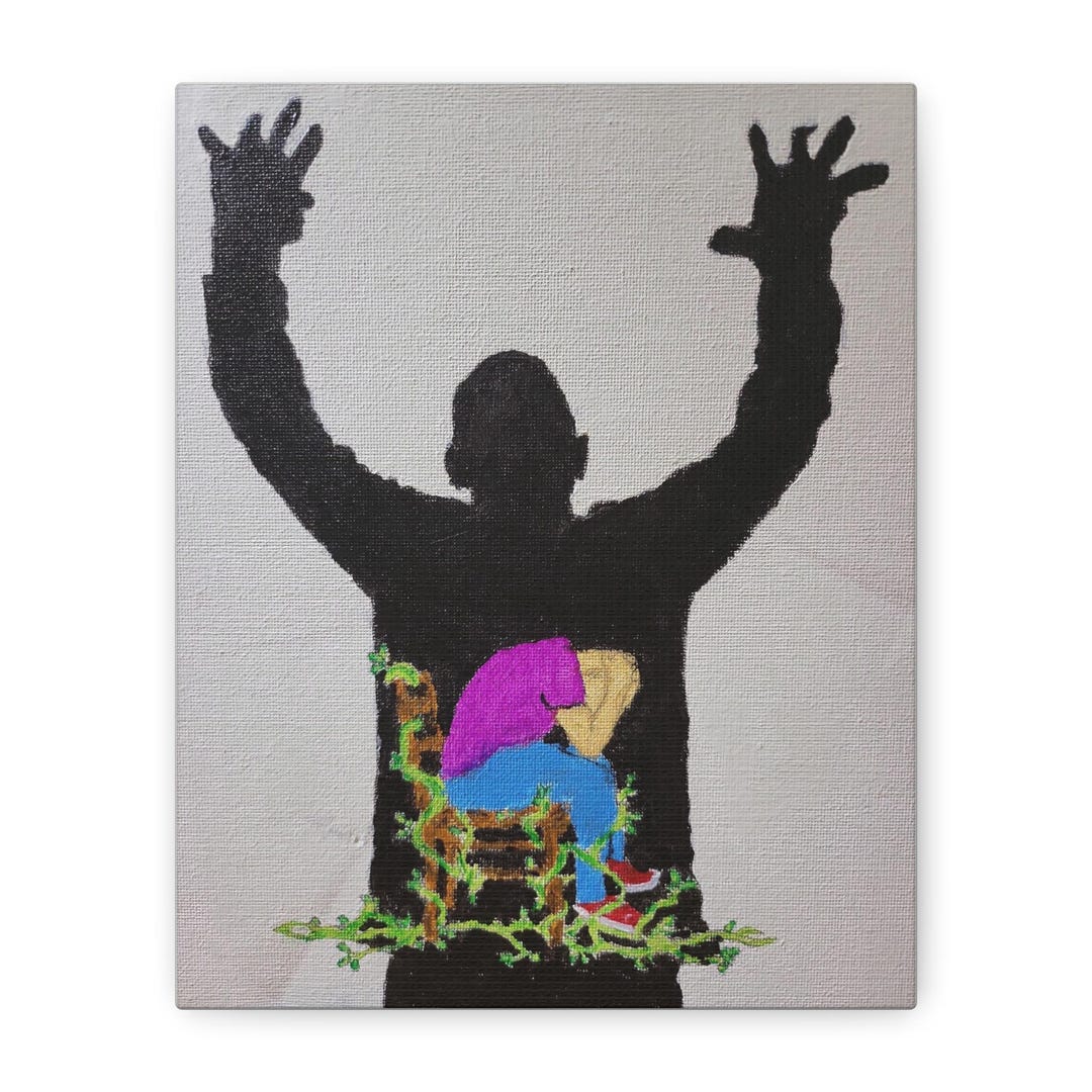And These Ghosts They Haunt Me Canvas - Etsy