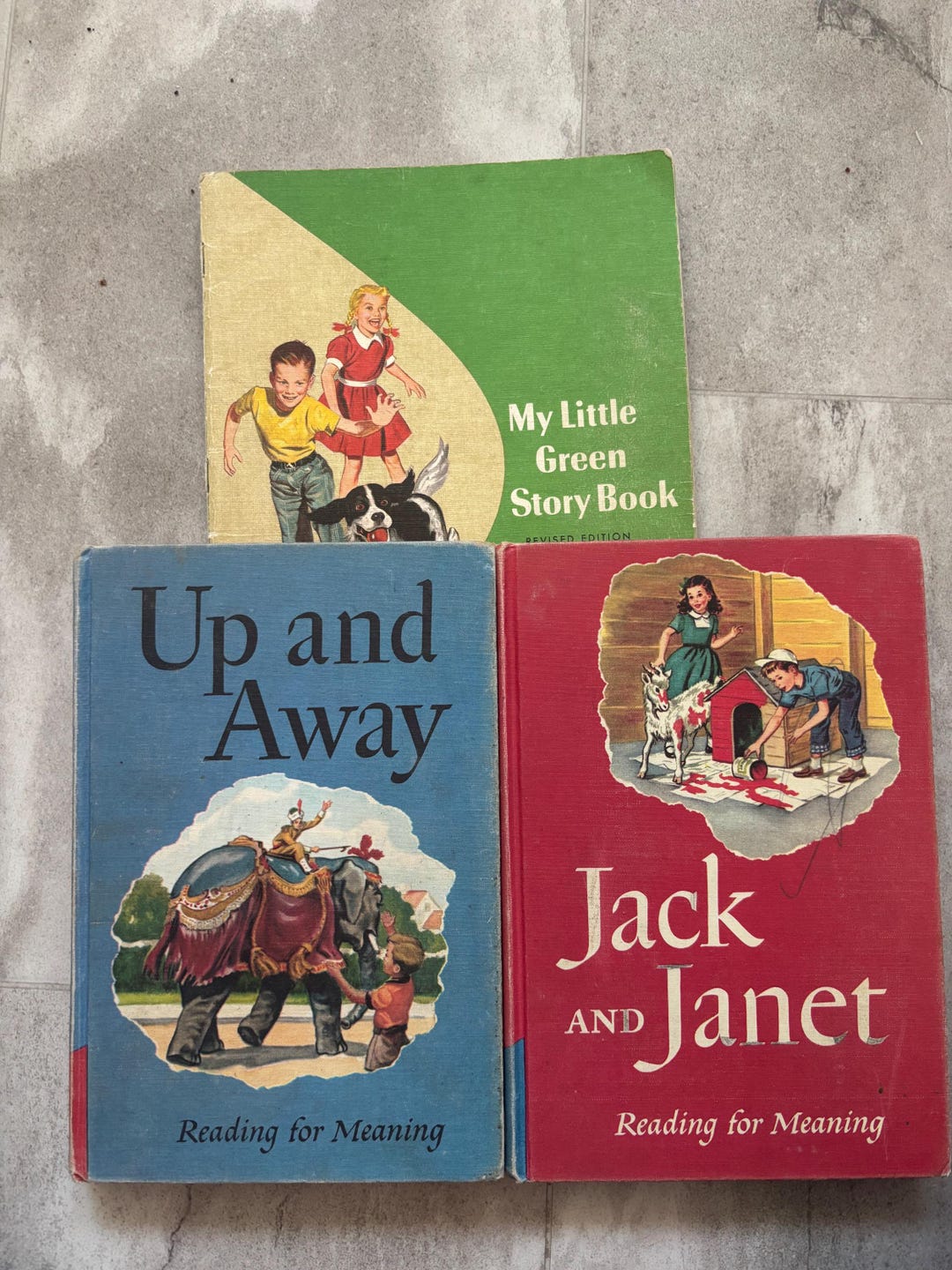 Set of 3 Vintage Early Reading Books, 2 Jack and Janet and My Little ...