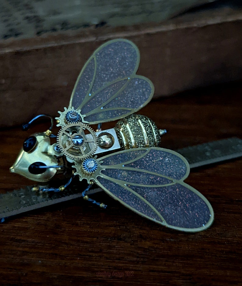 Custom Commission Mechanical Steampunk Bee. Industrial Winged Insect ...