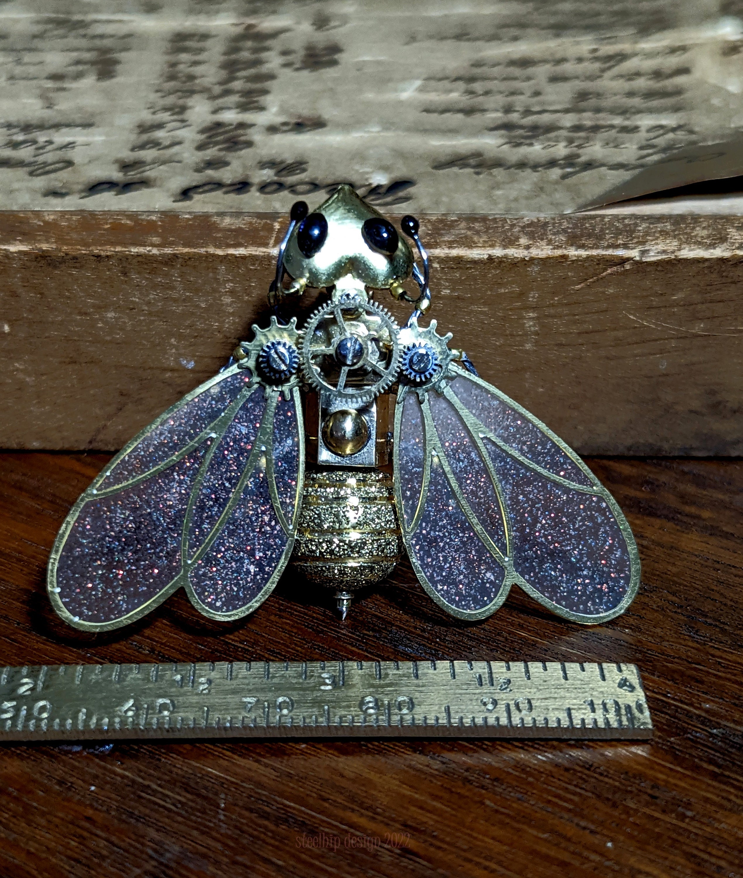 Custom Commission Mechanical Steampunk Bee. Industrial Winged Insect ...