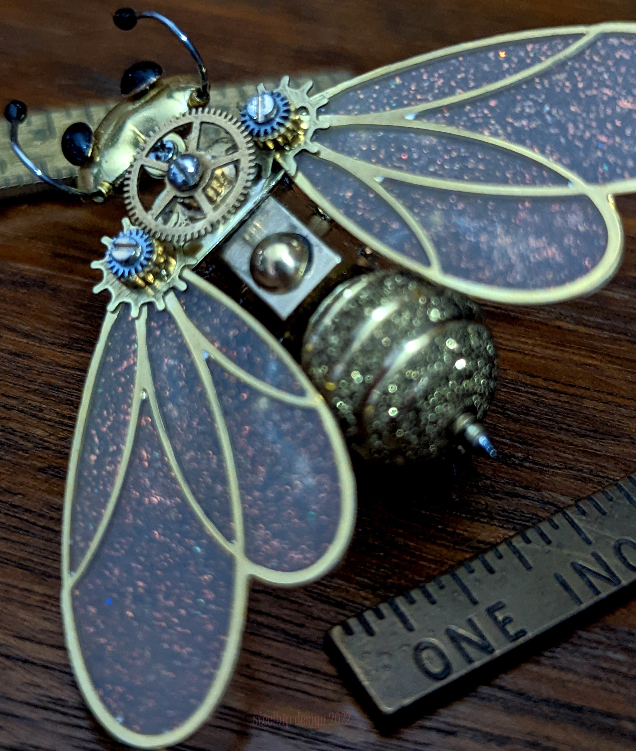 Custom Commission Mechanical Steampunk Bee. Industrial Winged Insect ...