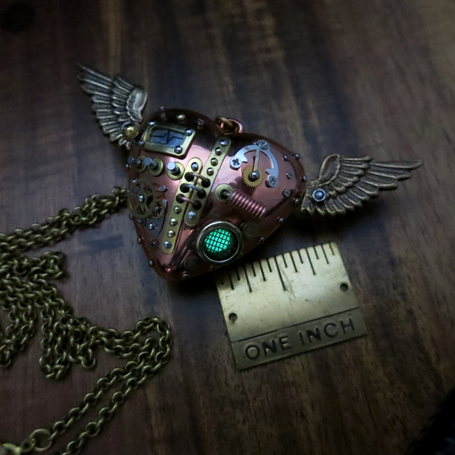 Reserved Do Not Buy Flying Heart Necklace Heart With Wings - Etsy