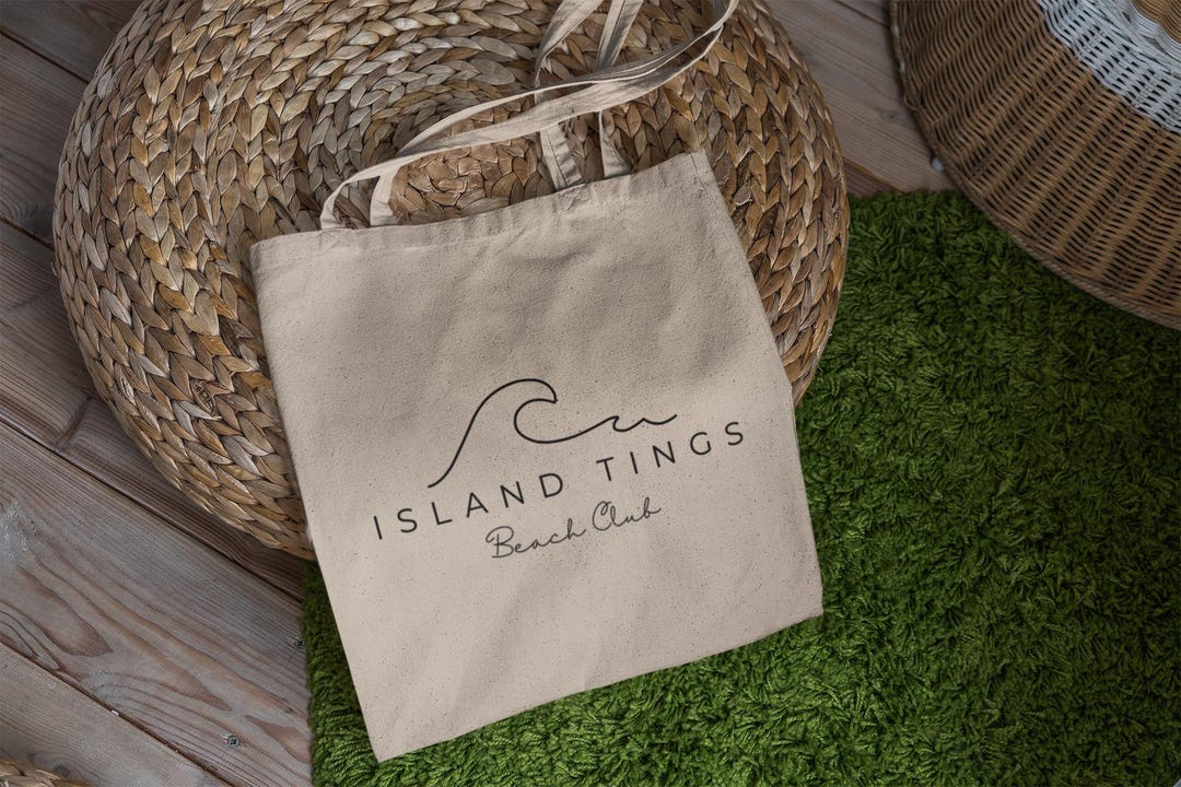 Island Tings Tote Bag Beach Tote for Women | Coastal Canvas Bag ...